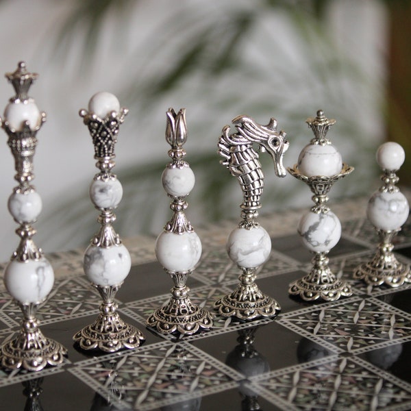 Stone Chess Set - Etsy