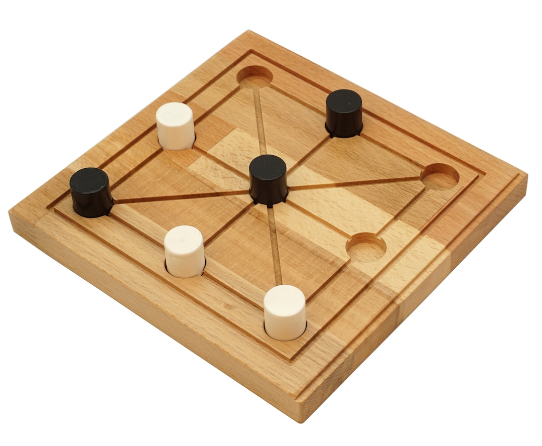 Wood TAPATAN, Tic Tac Toe, X Si Zero, Toys Wood Games, X and O Family ...