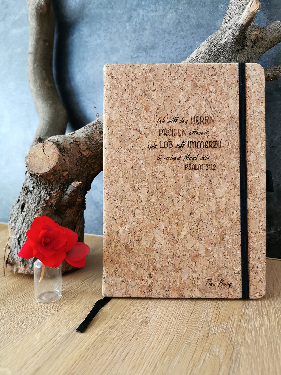 Personalized Book Made of Cork With Desired Engraving Cork Book A5 - Etsy
