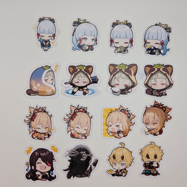Genshin Emote Stickers - Etsy