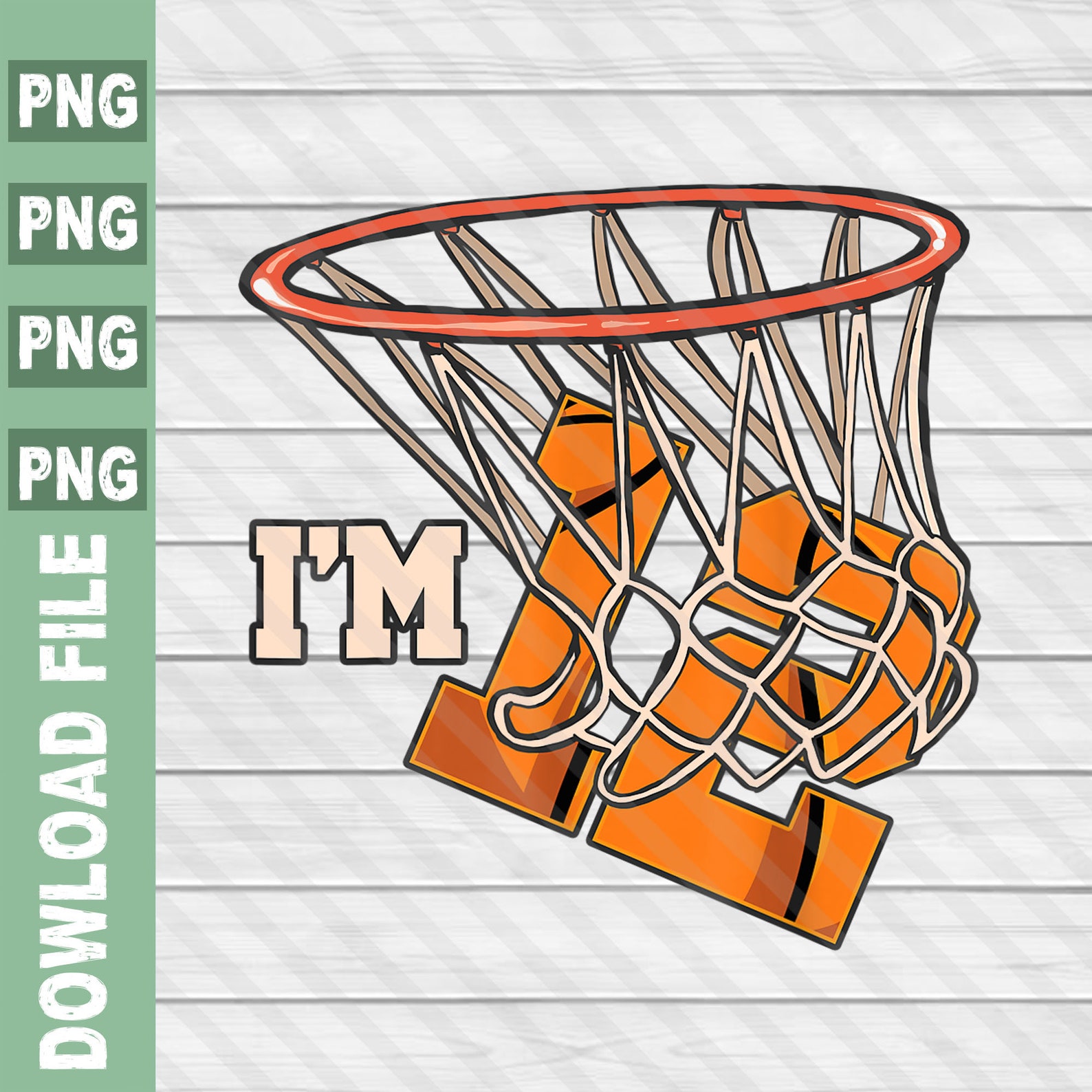 12th Birthday Basketball PNG Birthday Basketball for Boy 12 - Etsy