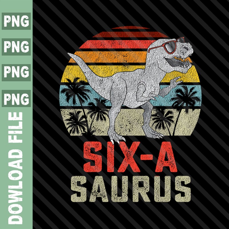 Six a Saurus - Etsy