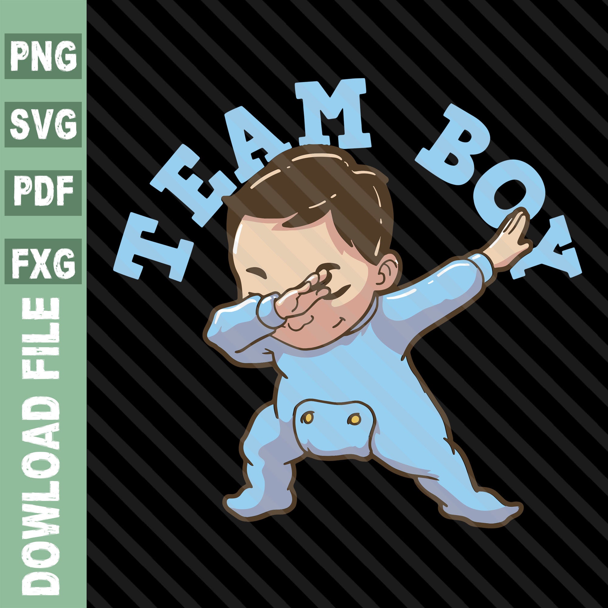 Gender Reveal svg Team Boy svg Team Boy dabbing svg Gender - Etsy México