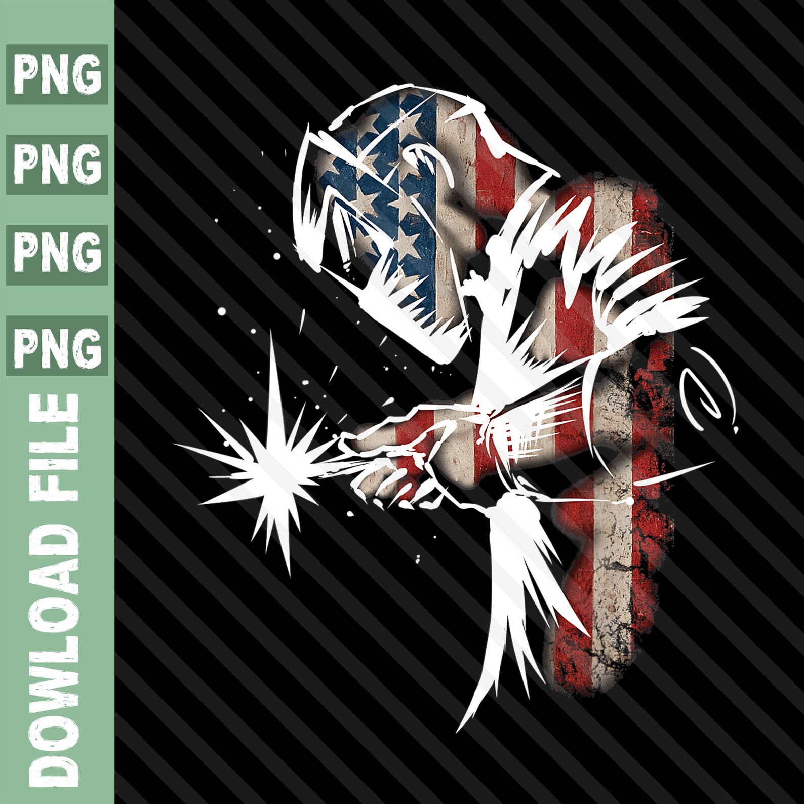 Welder American Flag Png Welder Lover Welder Vintage Png - Etsy