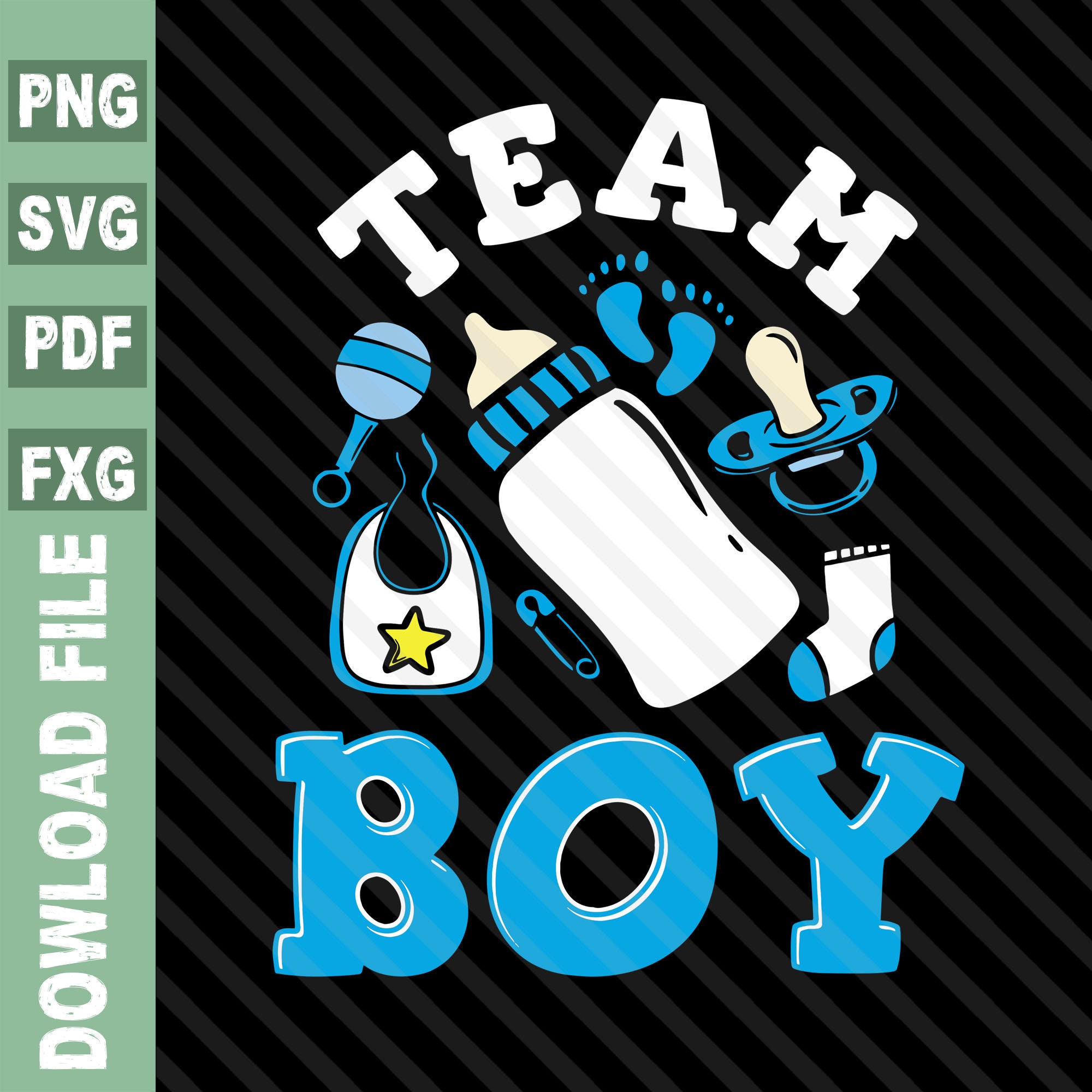 Gender Reveal Svg Team Boy Svg Team Boy Dabbing Svg Gender - Etsy Ireland
