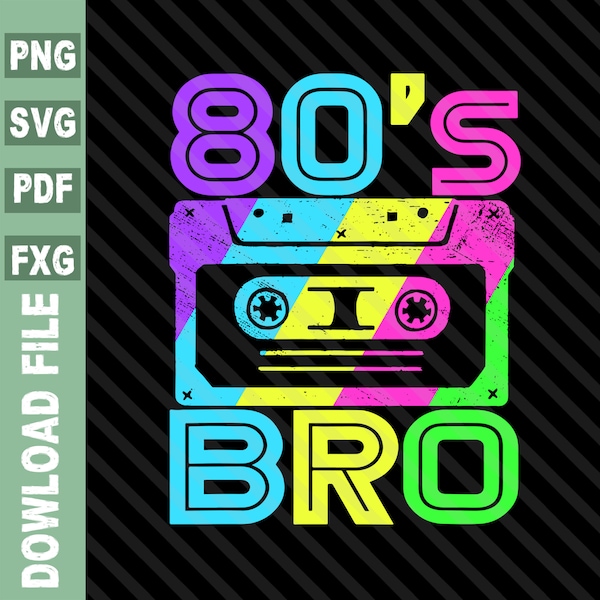 80s Theme Svg - Etsy
