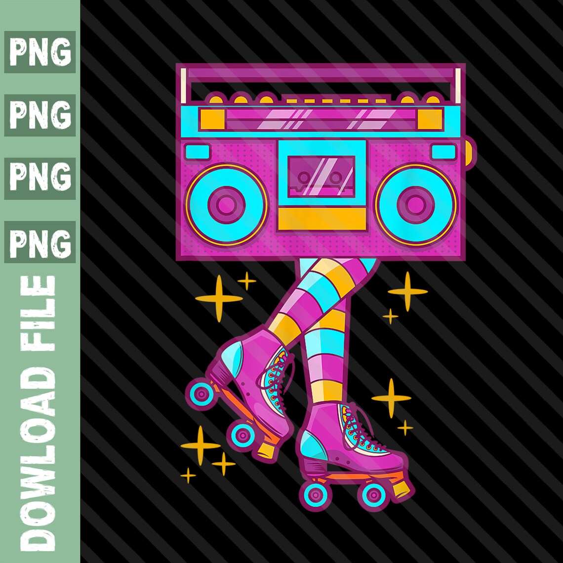 80's Girl Birthday PNG Vintage 1980s 80's PNG Retro - Etsy