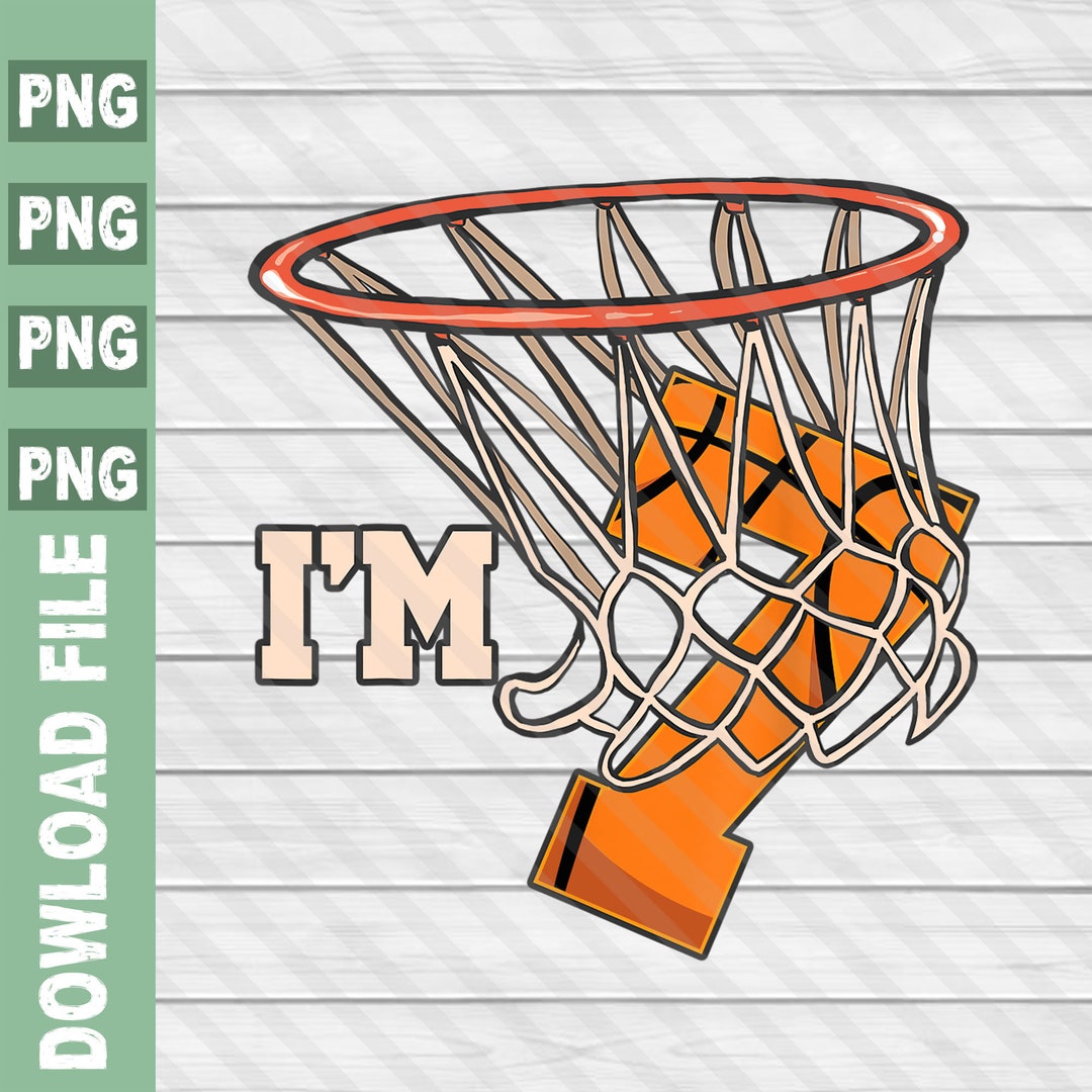 7th Birthday Basketball PNG, Birthday Basketball for Boy, 7 Years Old ...