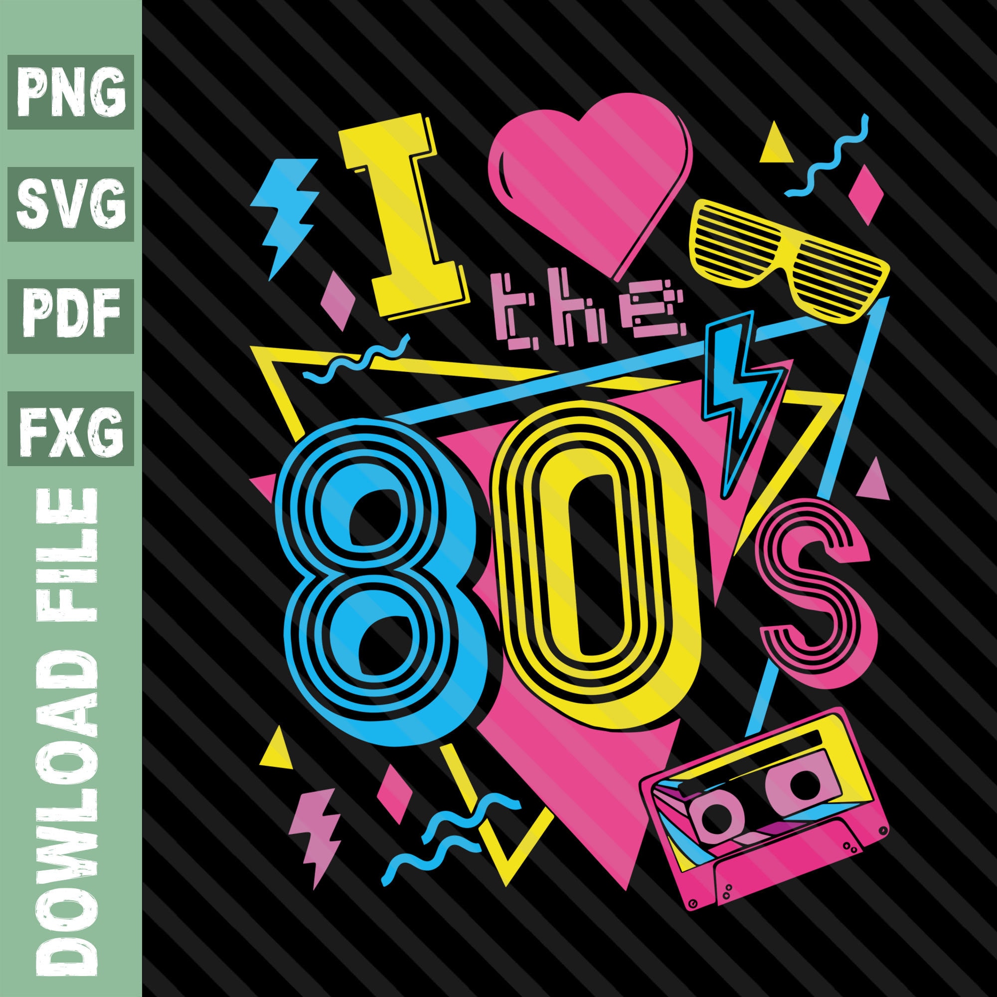 I Love the 80s Svg 80s Retro Svg 80s Party Svg Birthday - Etsy Australia