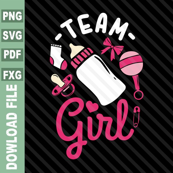 Team Girl Svg - Etsy