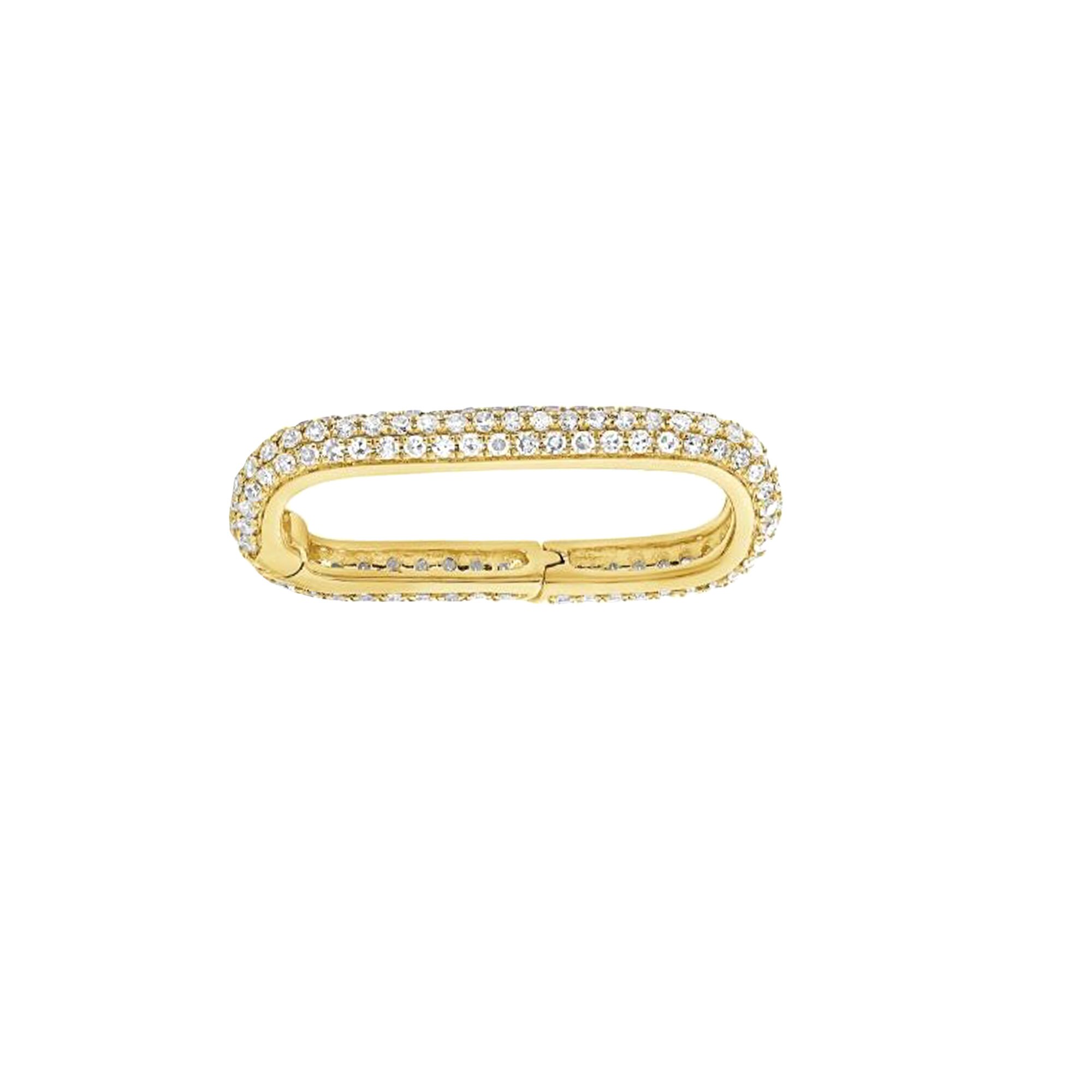 Buy Pave Diamond Lock Finding, 14k Yellow Gold Finding, Solid Yellow ...