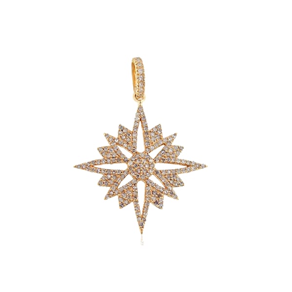 Diamond Star Pendant - Etsy