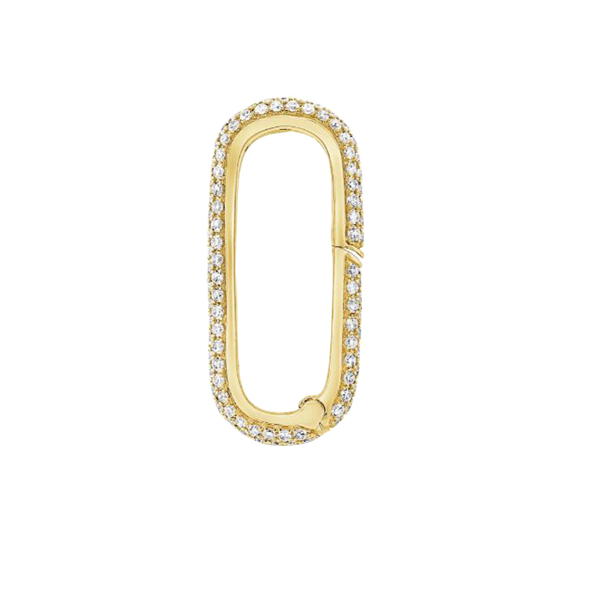 Buy Pave Diamond Lock Finding, 14k Yellow Gold Finding, Solid Yellow ...