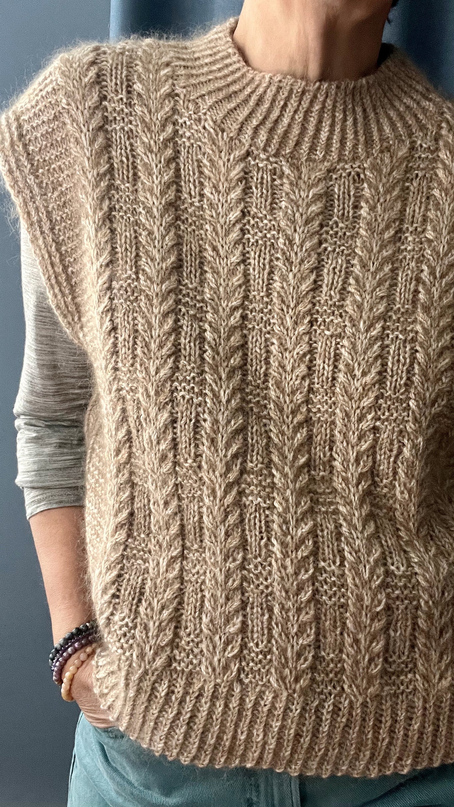 Oversized Slipover Women's Knitting Pattern, Oversized, Aran, Wool ...