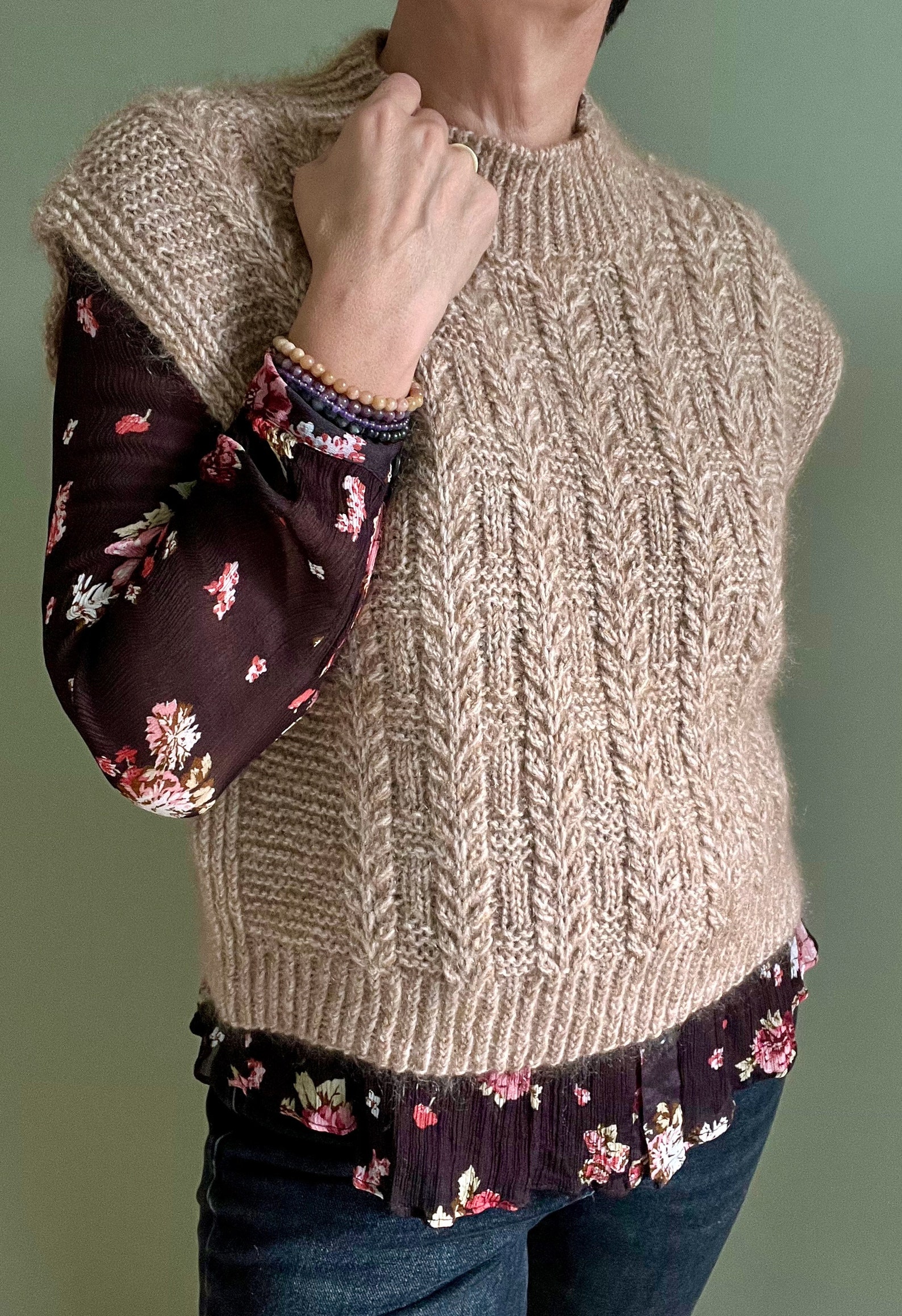 Oversized Slipover Women's Knitting Pattern, Oversized, Aran, Wool ...