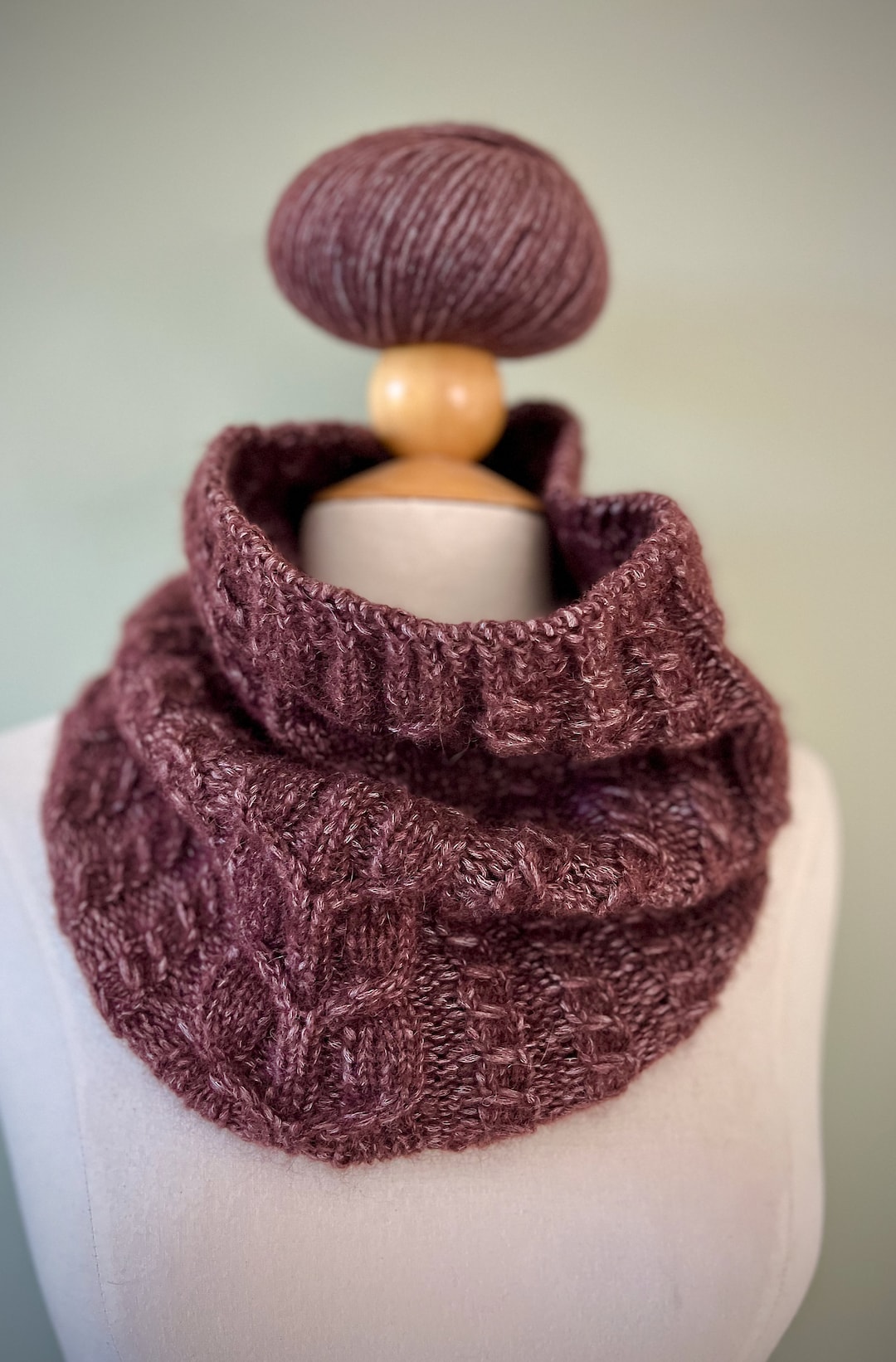 Knitting Pattern Aran Cowl, Neck Warmer, Shawl Collar, Knitting Terra ...