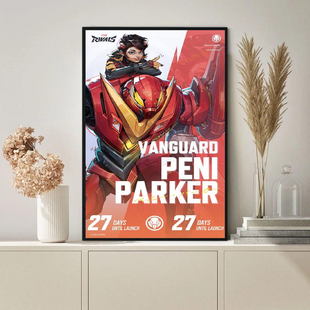 Marvel Rivals Poster Print, Marvel Rivals Peni Parker Poster, Video ...