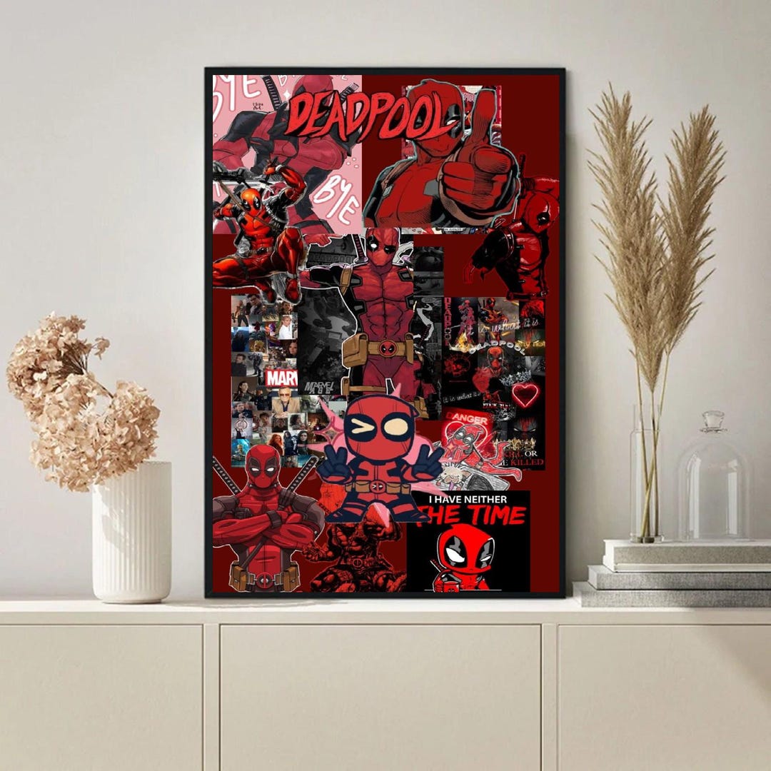 Deadpool Movie Poster, Marvel Hero Deadpool Canvas Poster, Deadpool ...