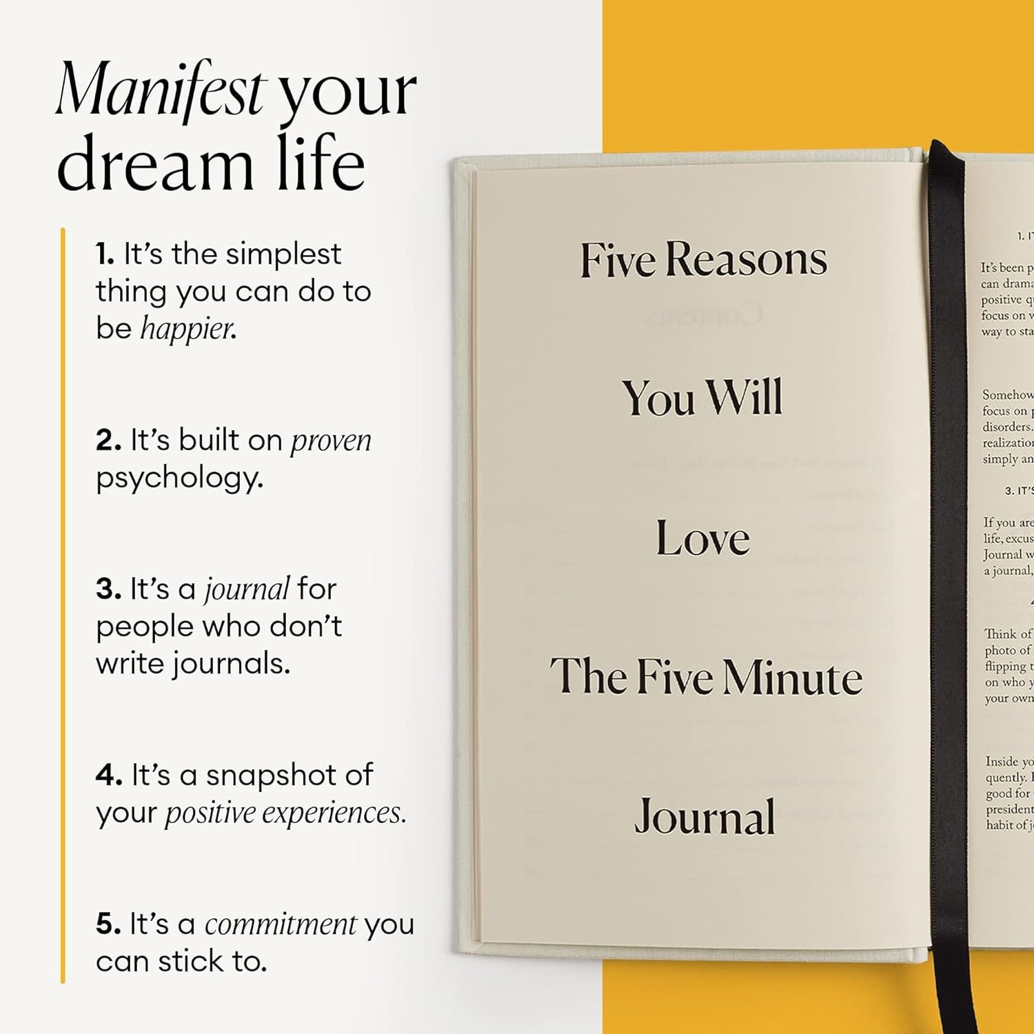 The Five Minute Journal, Pink – the Original Gratitude Journal 2024 for ...