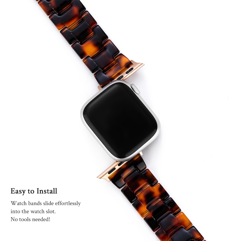 Tortoise Resin Apple Watch Band | Ombre Bracelet Strap - Etsy