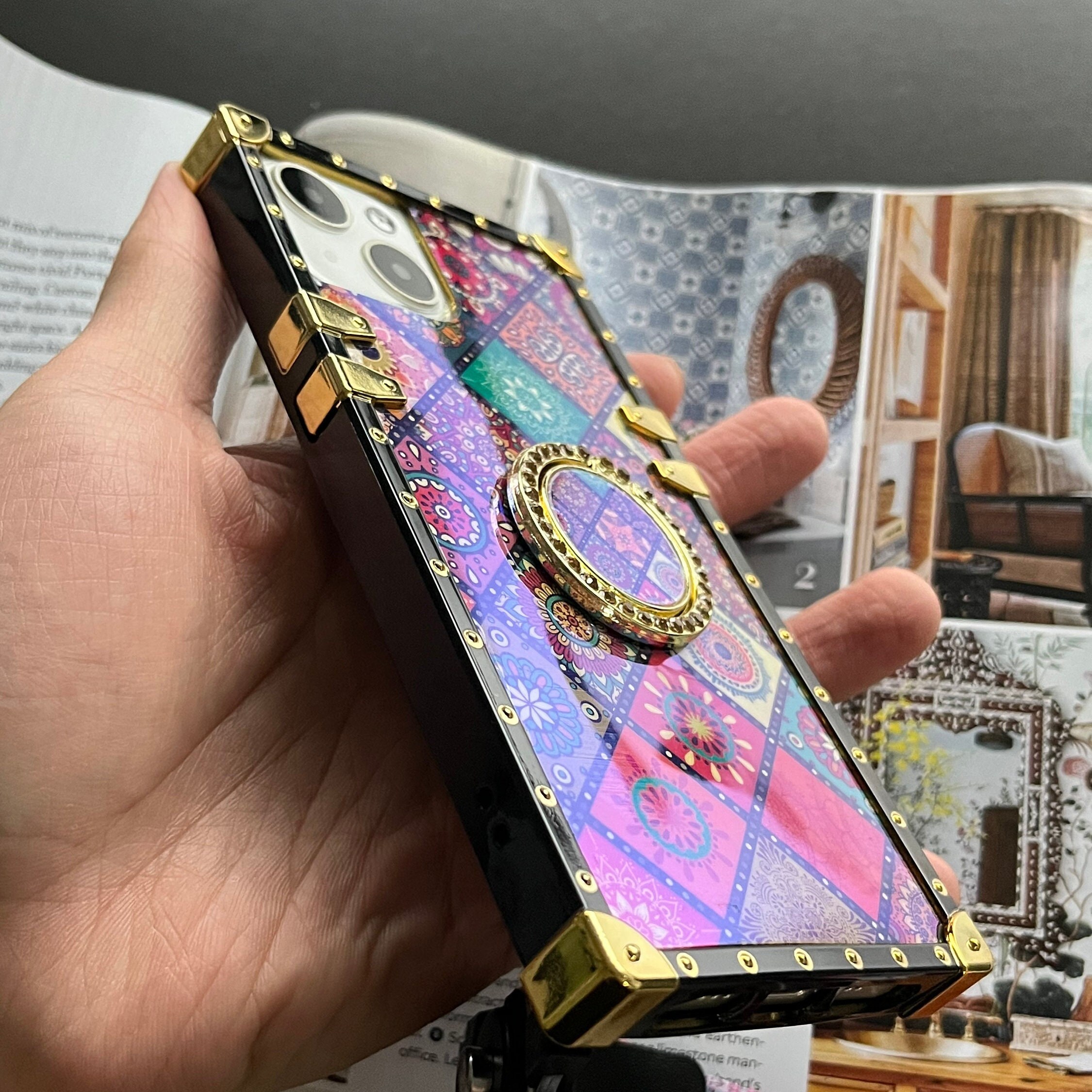 Luxury Blue Light Rhomboid Square Lanyard Women's Stylish - Etsy