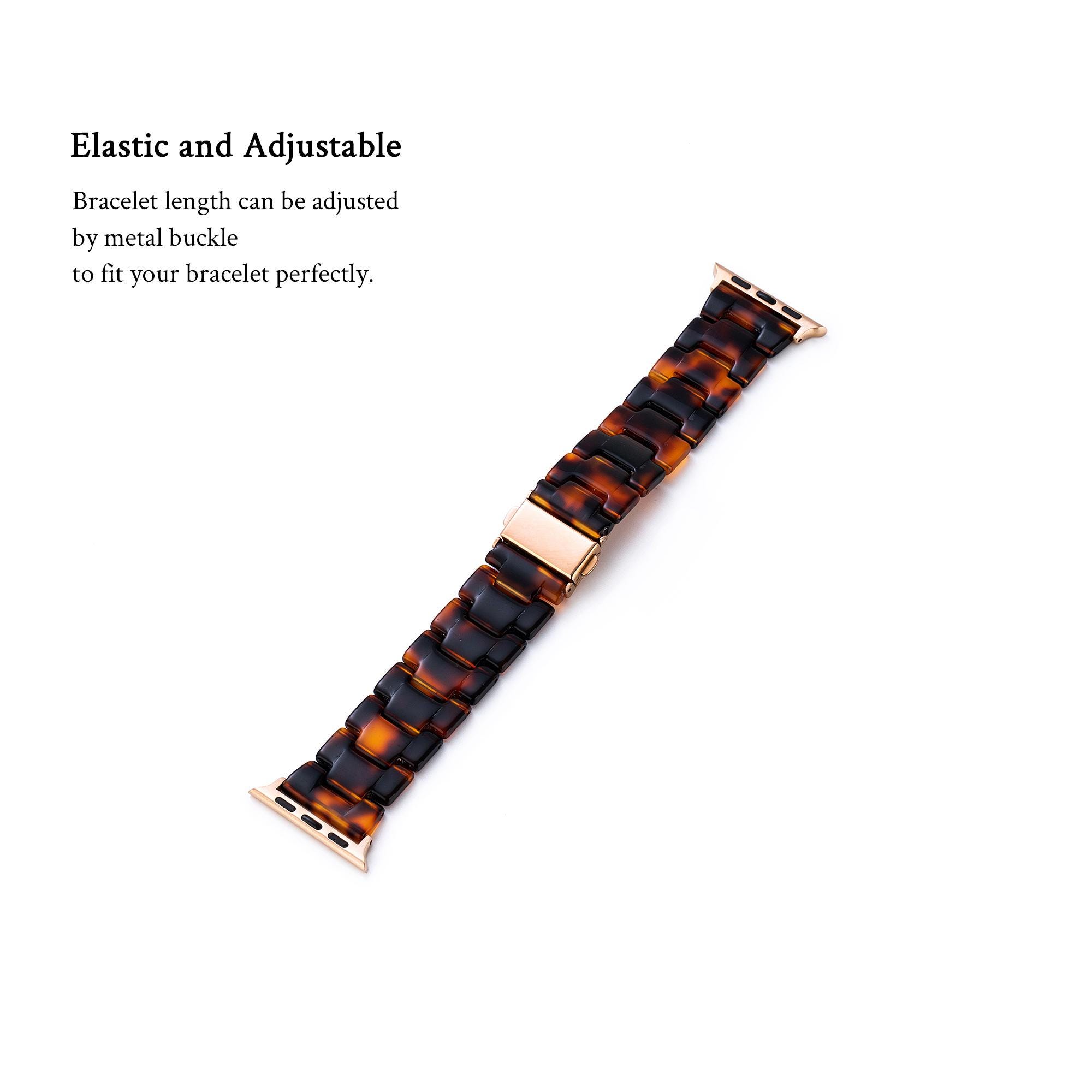 Tortoise Resin Apple Watch Band | Ombre Bracelet Strap - Etsy