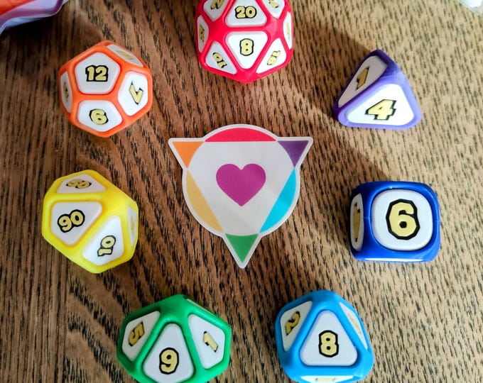 Mushroom Fiesta Tabletop Role-playing Game Dice Set (dnd) - D4, D6, D8 ...