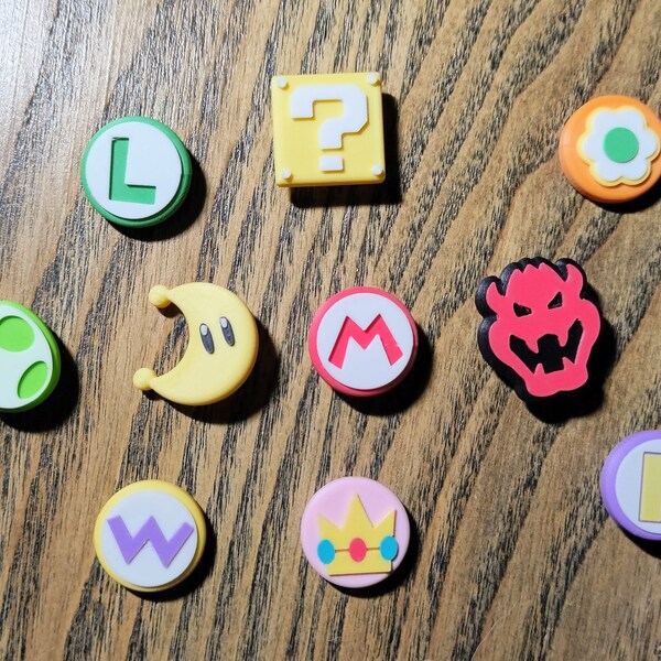 Super Mario 3d Buttons - Etsy