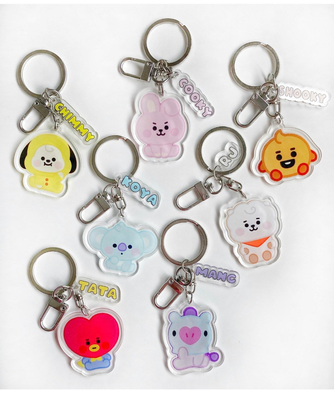 Fanmade Keychain BT21 BTS - Etsy