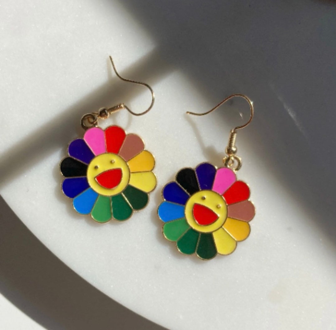 Hobi Jhope Flower Drop Earrings BTS - Etsy