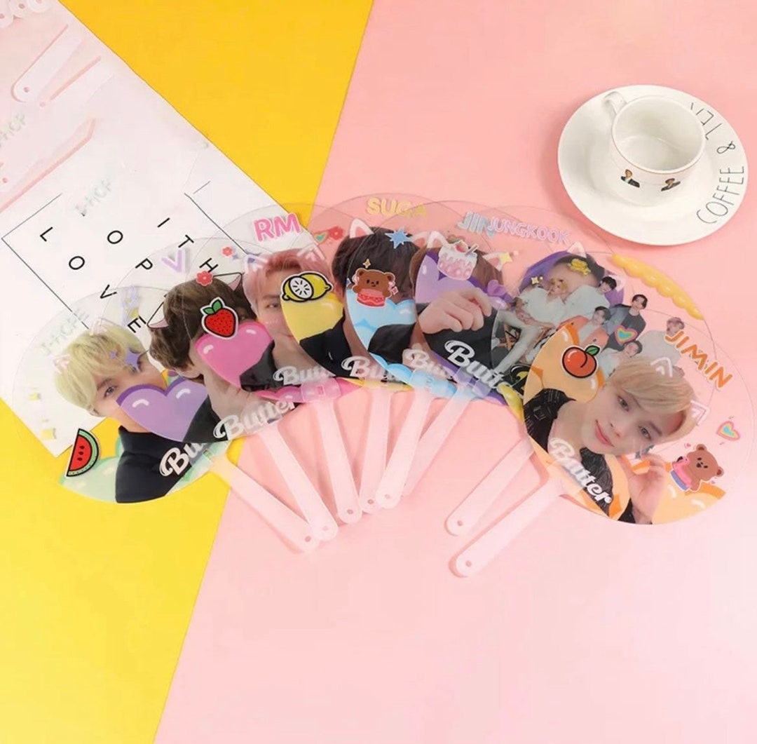 BTS Hand Fans Handmade - Etsy