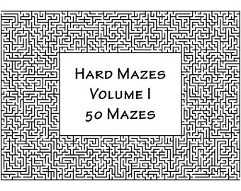 50 Mazes - Medium - Volume 1 - Etsy