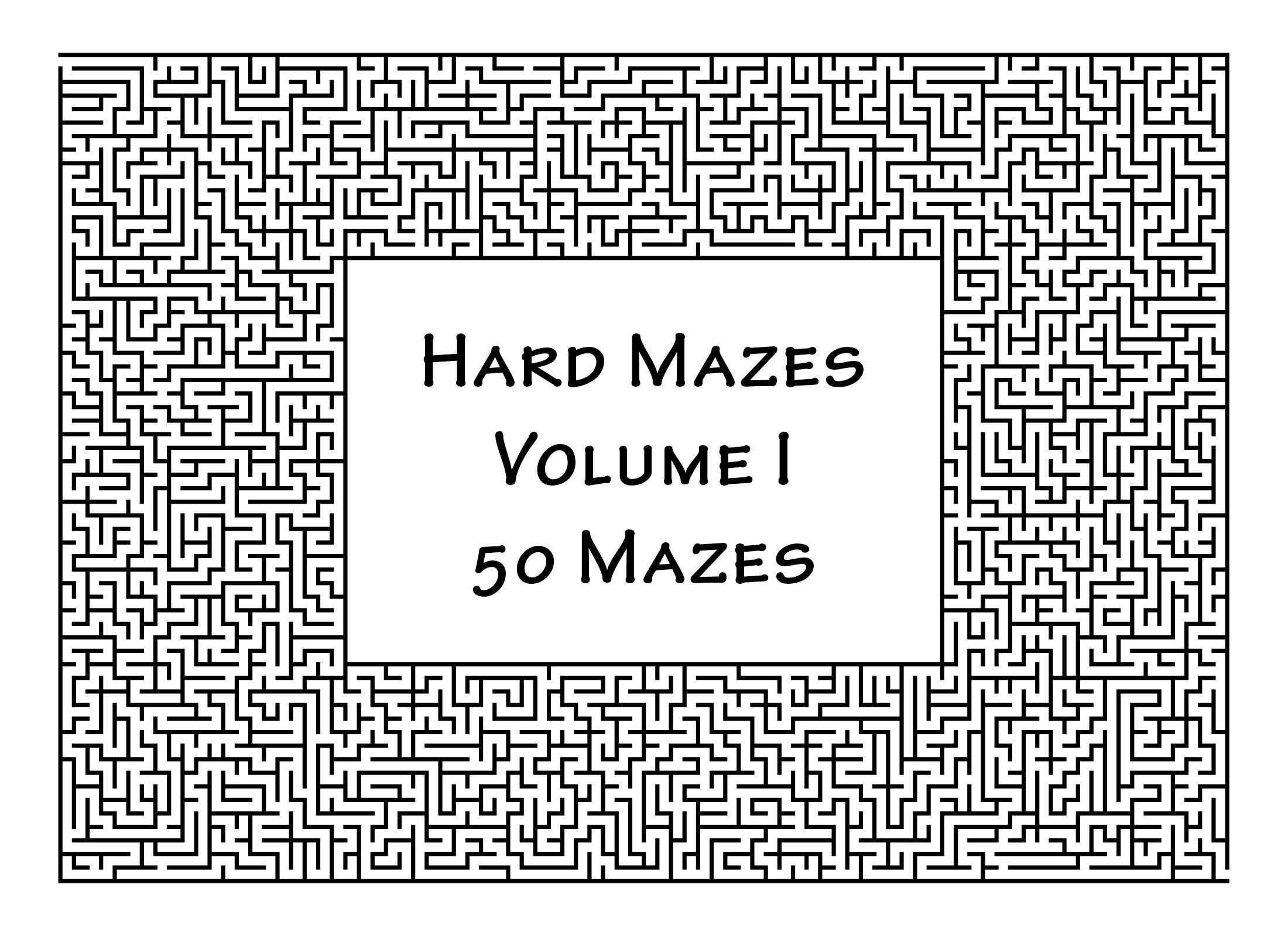 50 Mazes - Hard - Volume 1 - Etsy