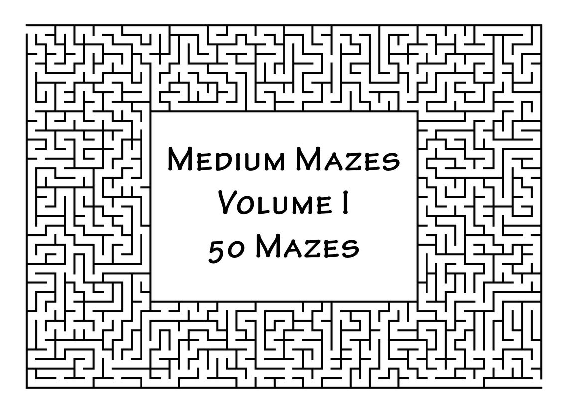 50 Mazes - Medium - Volume 1 - Etsy