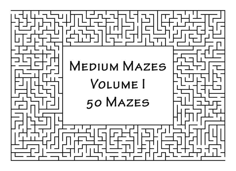50 Mazes - Medium - Volume 1 - Etsy