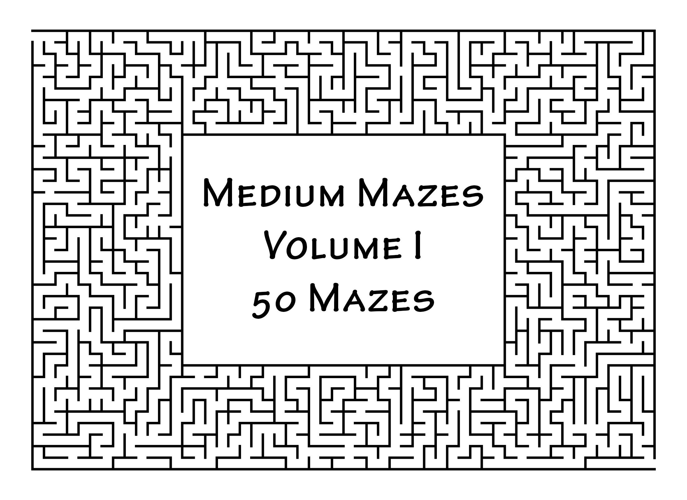 50 Mazes - Medium - Volume 1 - Etsy