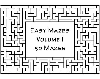 50 Mazes - Medium - Volume 1 - Etsy