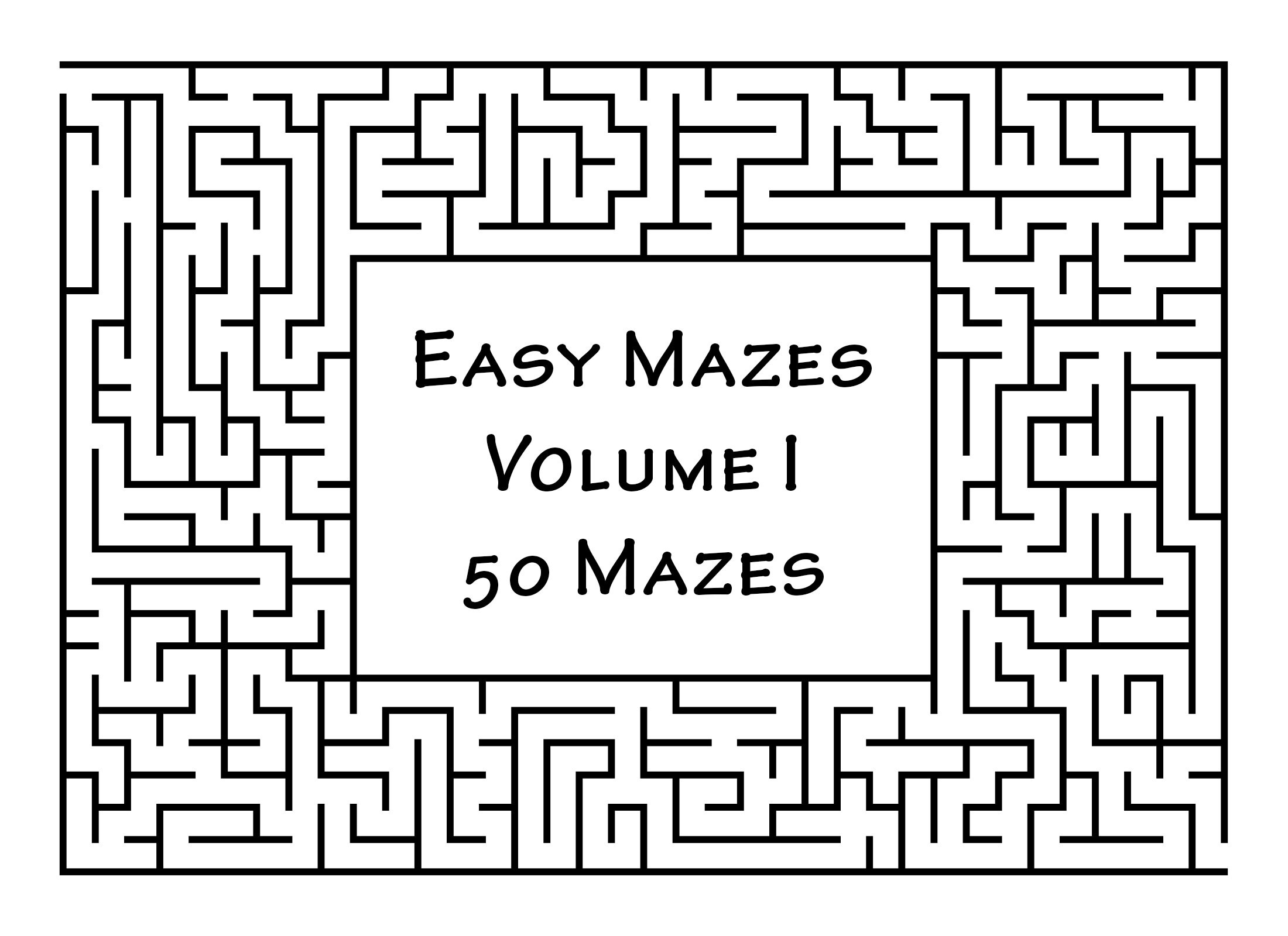 50 Mazes - Easy - Volume 1 - Etsy