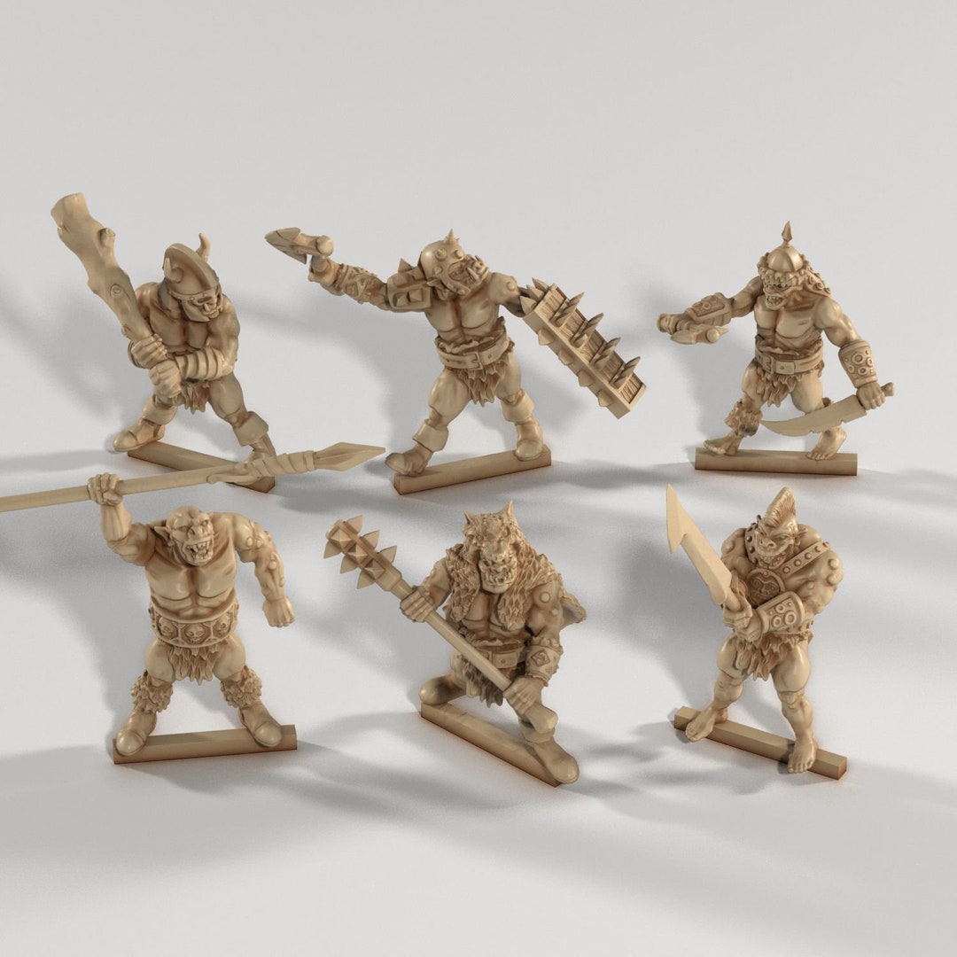 28mm Orc Elite Soldiers X6 Set 3 TGM-7 - Etsy