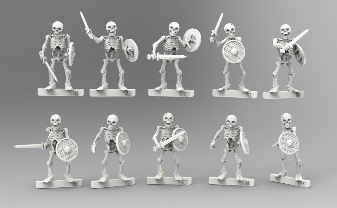 28mm Skeletons Swords X10 TGM-7 - Etsy