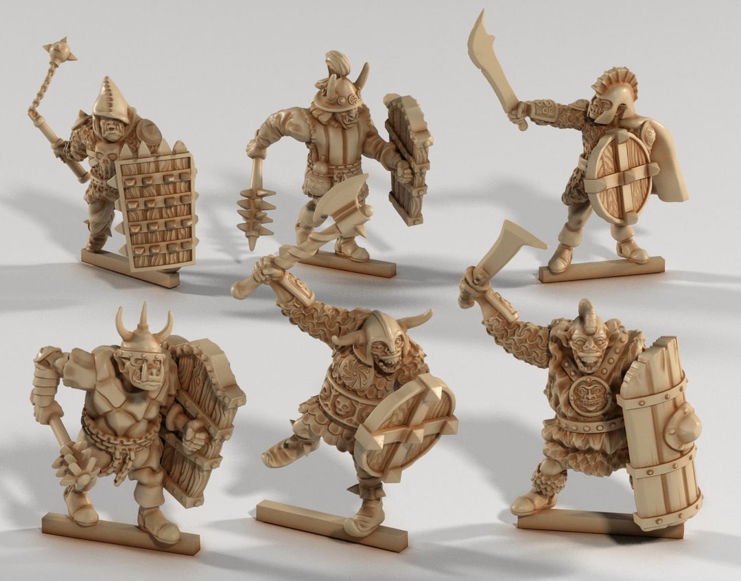 28mm Orc Soldiers Shields X6 TGM-7 - Etsy