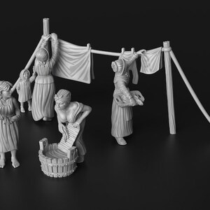 Set #19 Washing Goldfied Peasants 28mm 32mm TGM-7 - Etsy