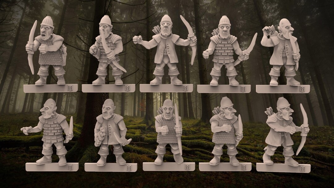 28mm Red Orcs X10 Set 3 - Etsy