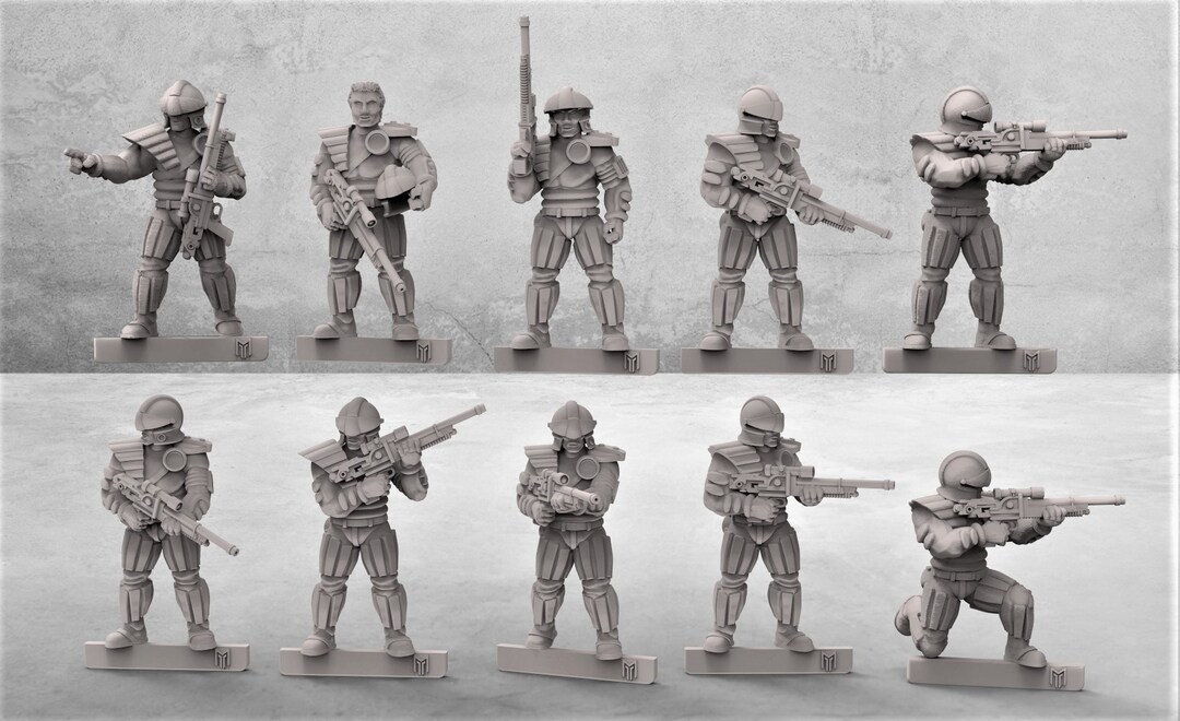 28mm Space Marshals X10 - Etsy