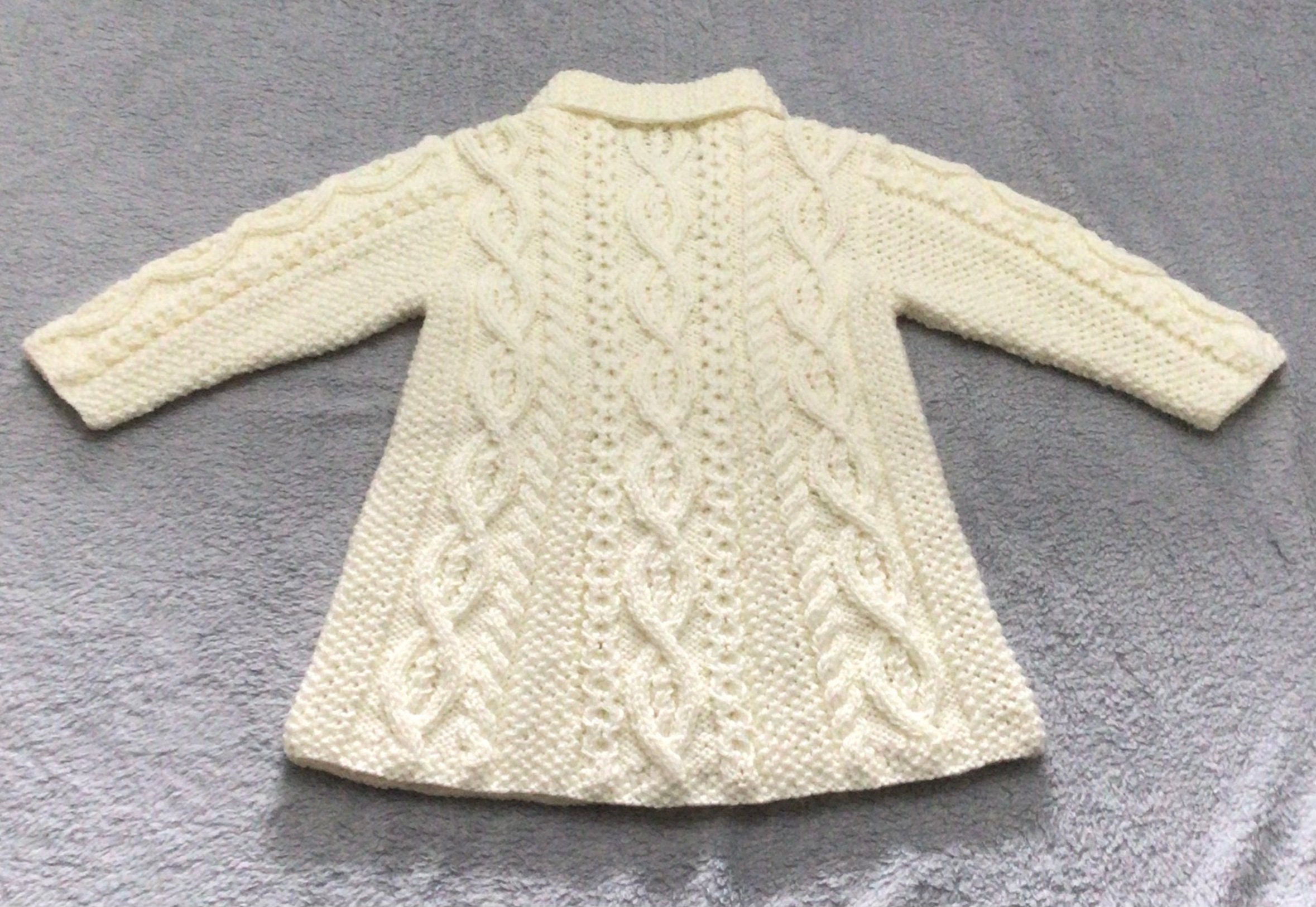 Aria Aran Coat Set Knitting Pattern - Etsy