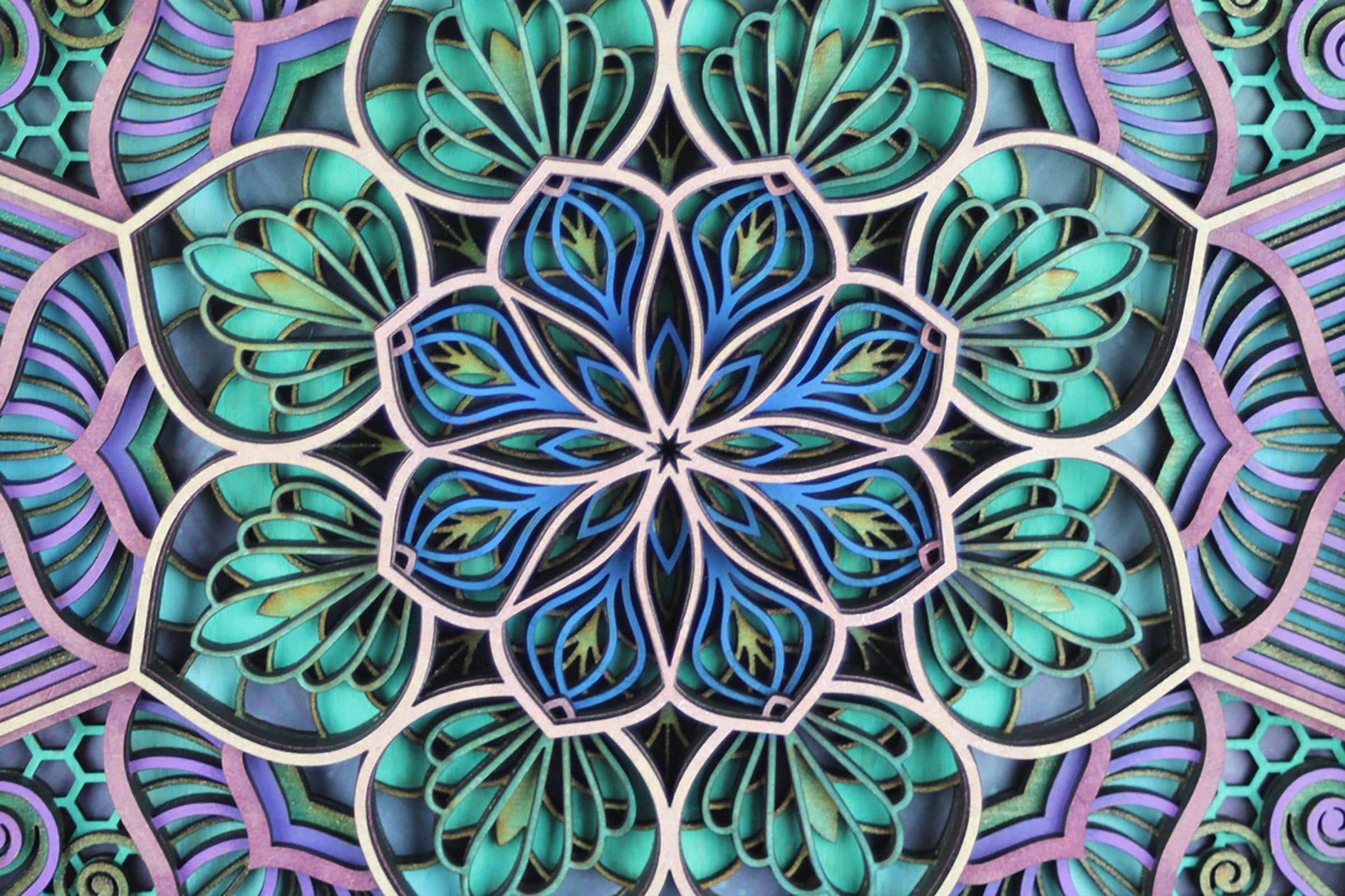 Mandala Scroll Wall Art (ready to Hang) - Etsy