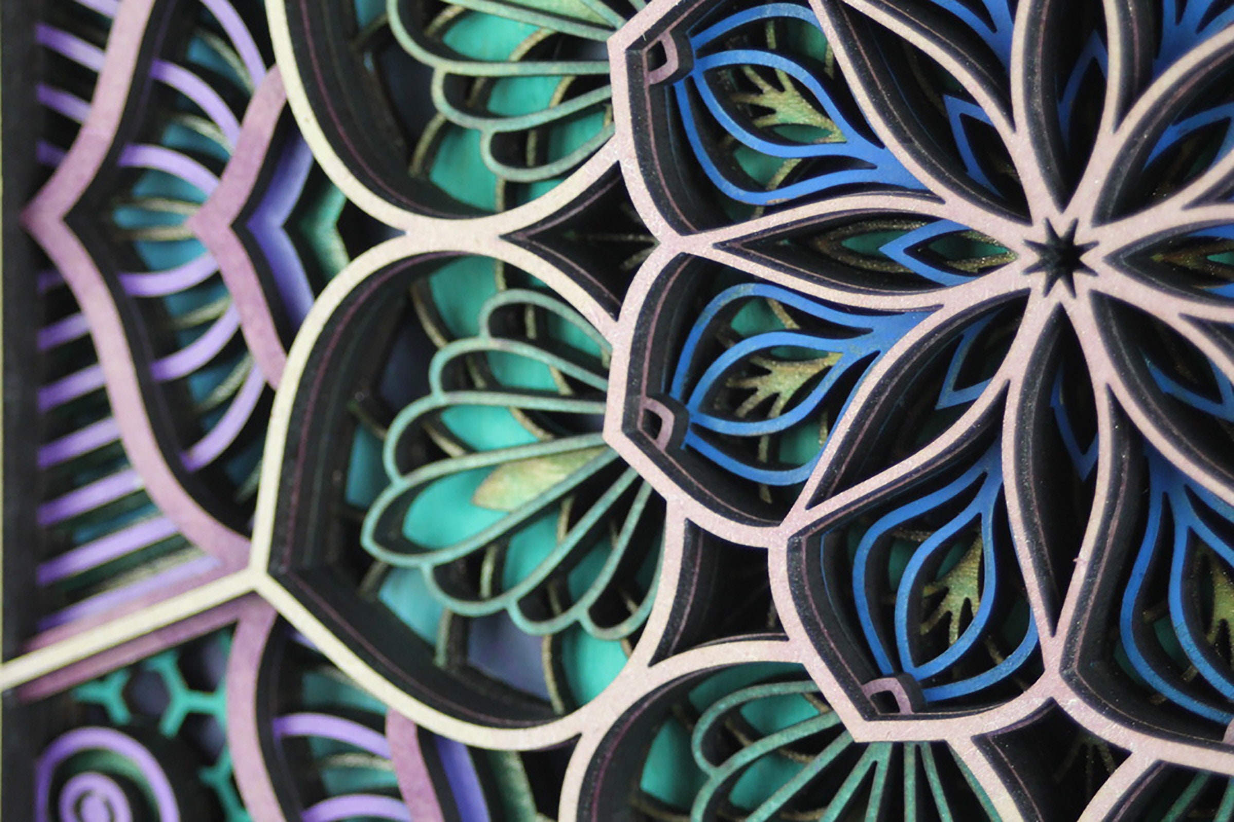 Mandala Scroll Wall Art (ready to Hang) - Etsy