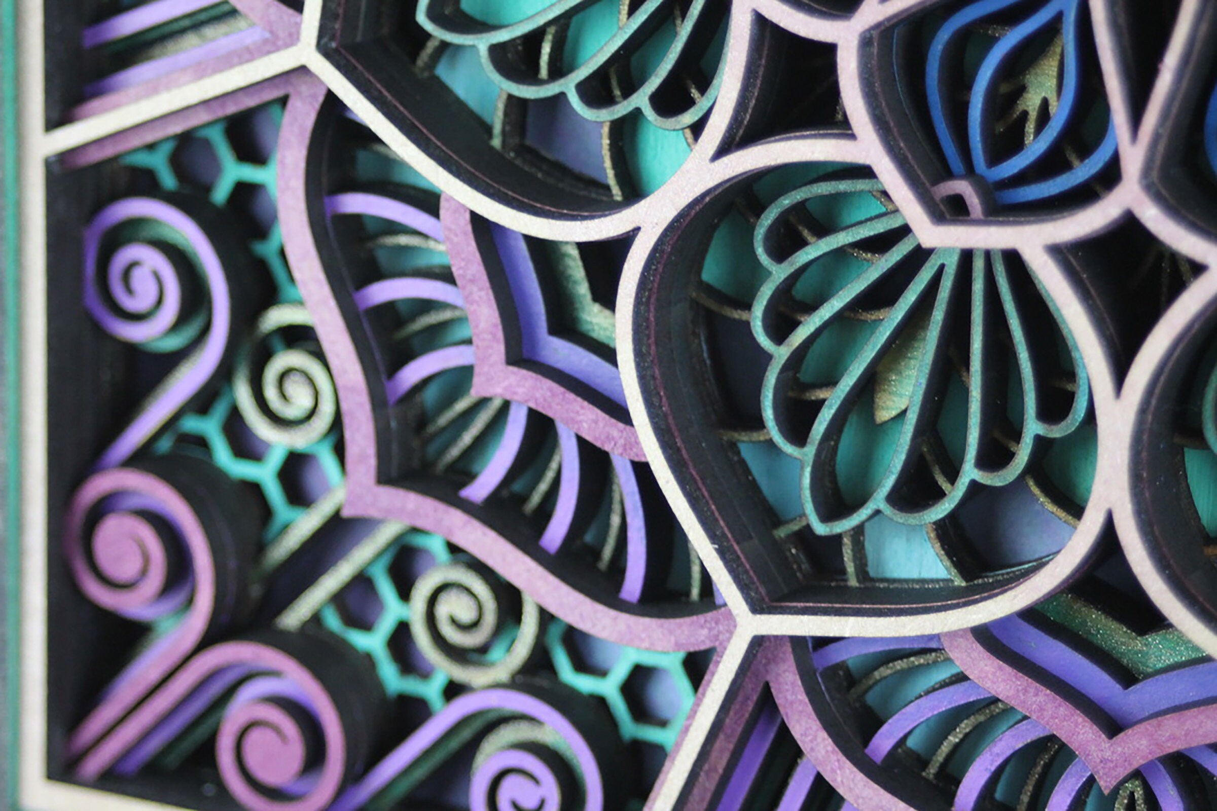 Mandala Scroll Wall Art (ready to Hang) - Etsy