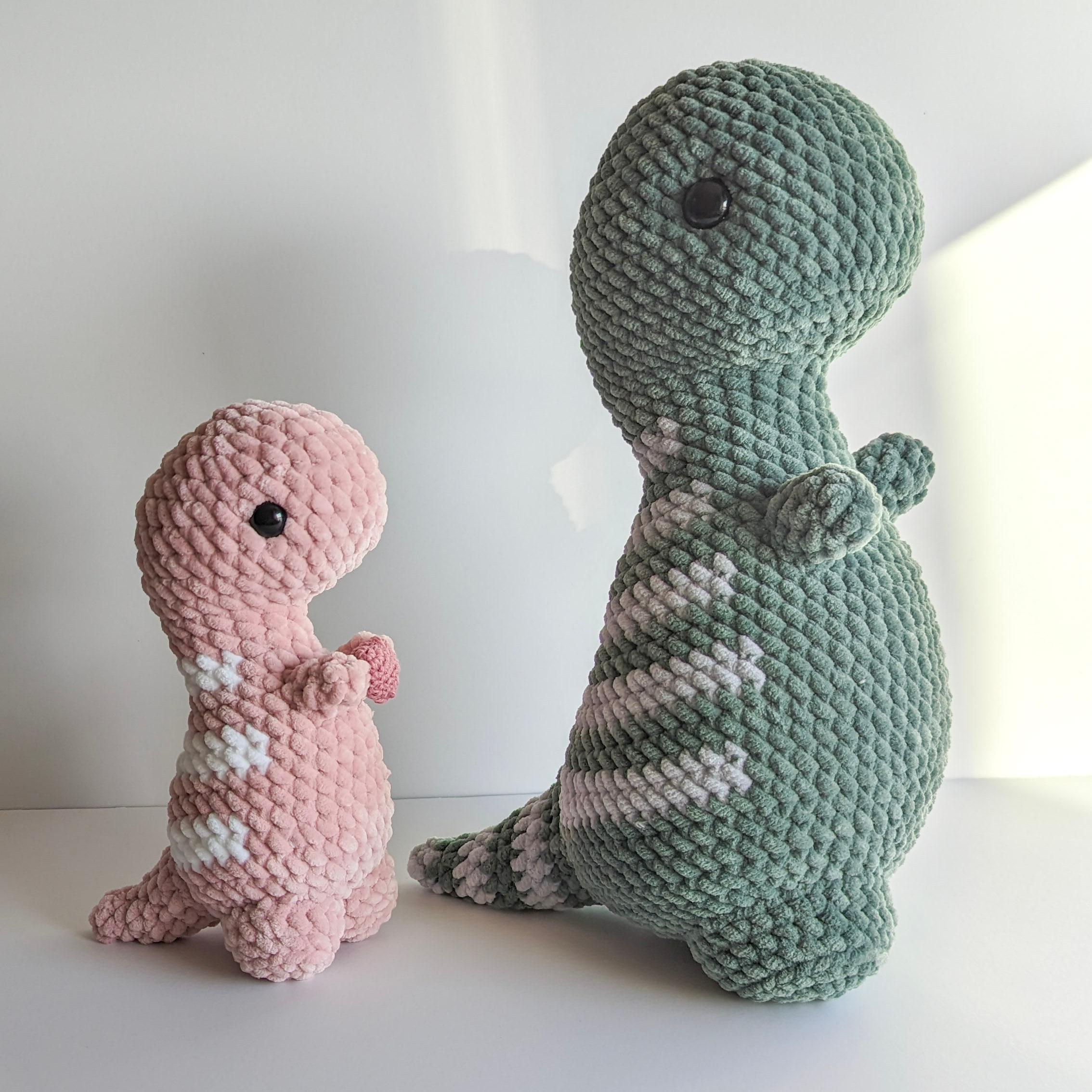CUSTOM Mini Size Dino T-rex Plushie Made-to-order Amigurumi Gift ...