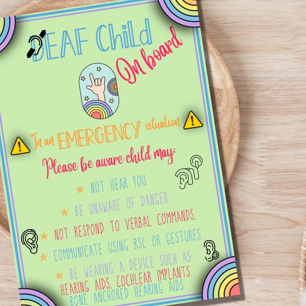 Deaf Awareness Poster - Etsy
